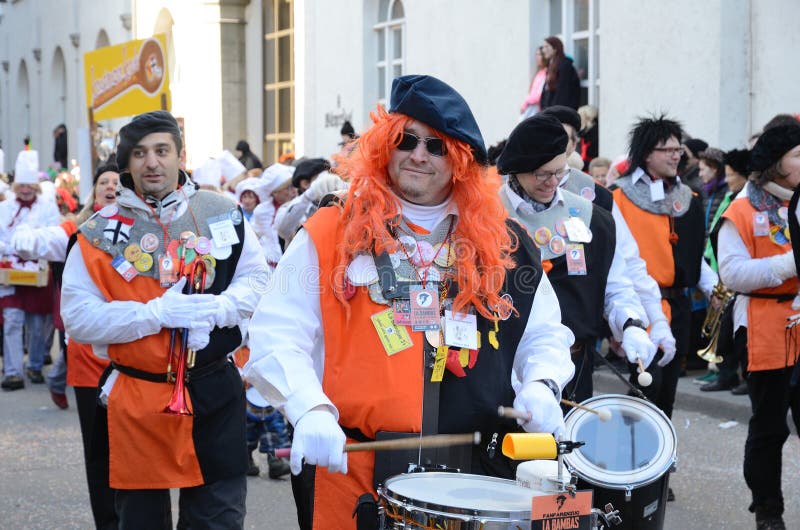 Parade of Orchestras at the German Carnival Fastnacht Editorial ...