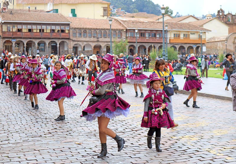 Parade of the Peruvian in Traditional Outfits Held on May 6th, 2018 on ...