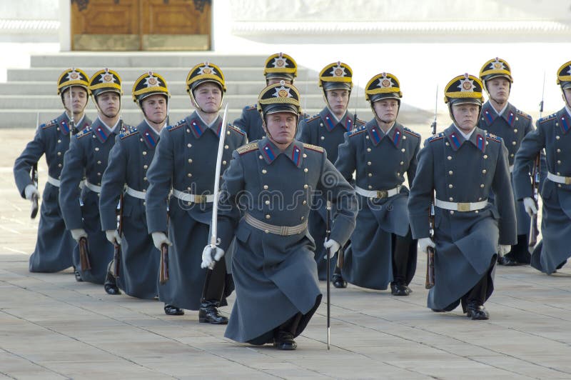 Parade of President Putin Guards Editorial Stock Photo - Image of ...