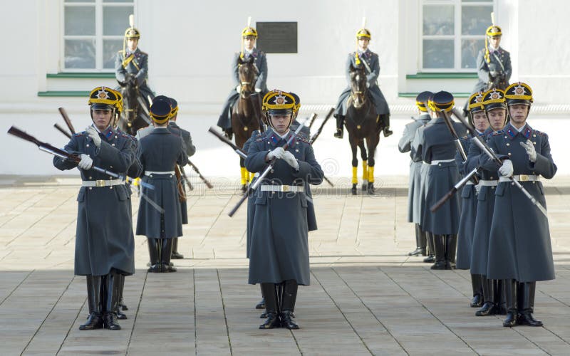 Parade of President Putin Guards Editorial Photography - Image of ...