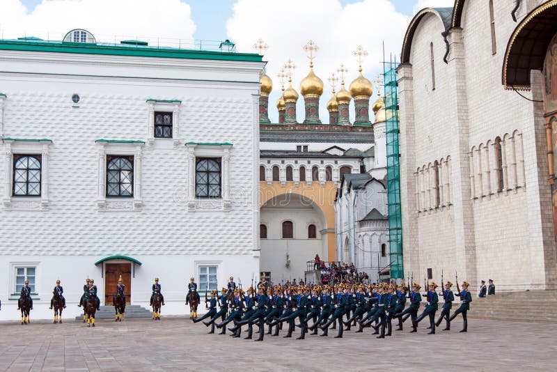 Parade of Presidential Guards in Moscow Kremlin Editorial Stock Image ...