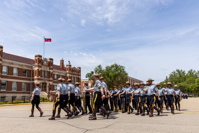 Marching RCMP editorial stock image. Image of crowd, celebration - 10248839