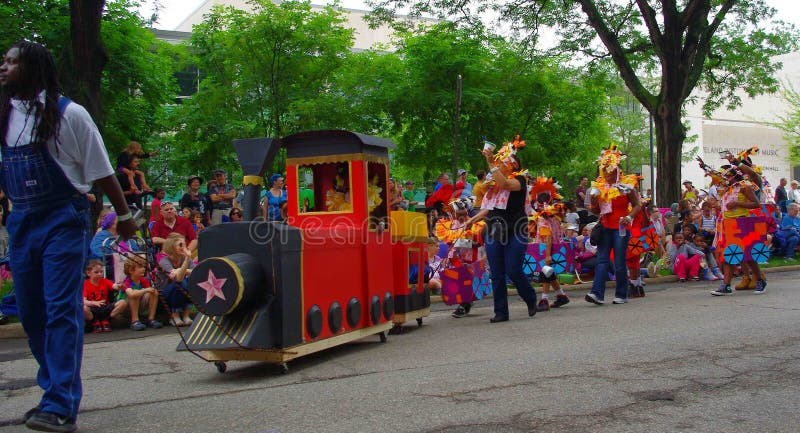 Parade scene editorial stock image. Image of scene, costume - 55537959