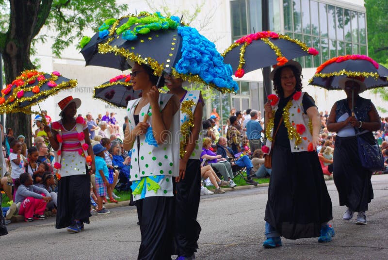 Parade scene editorial photo. Image of street, costume - 55537981
