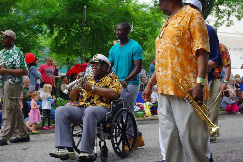 Parade scene editorial photography. Image of plant, summer - 55538022
