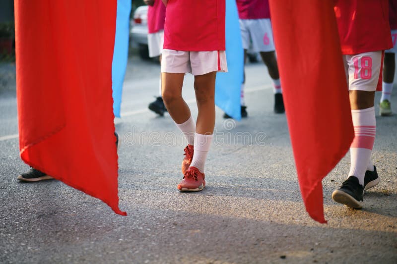 Parade on the School`s Annual Sports Day Stock Image - Image of happy ...