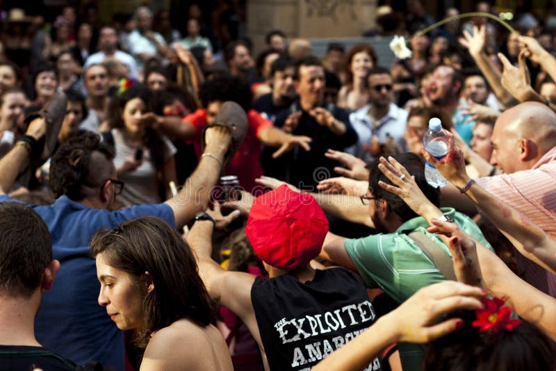 Parade show in street editorial photography. Image of event - 19972587