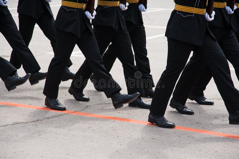 The parade of soldiers stock image. Image of national - 121296933
