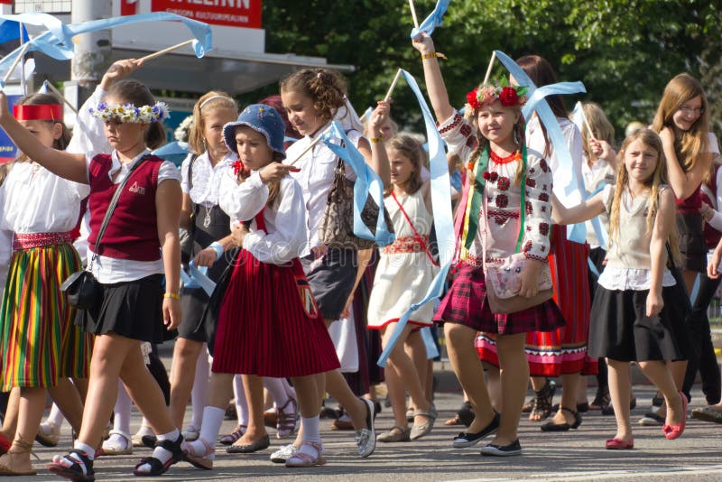 The Parade of the Song and Dance Celebration 2011 Editorial Image ...