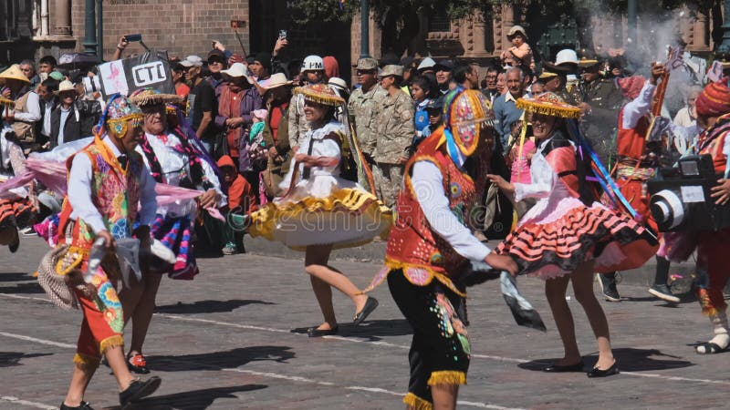 Cusco, Peru. June 25, 2023. Parade of Typical Dances in the Cathedral ...
