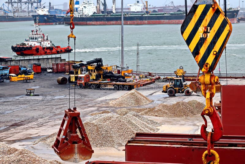 Paradeep, India, October,21, 2020. Cargo Terminal for Unloading Bulk ...