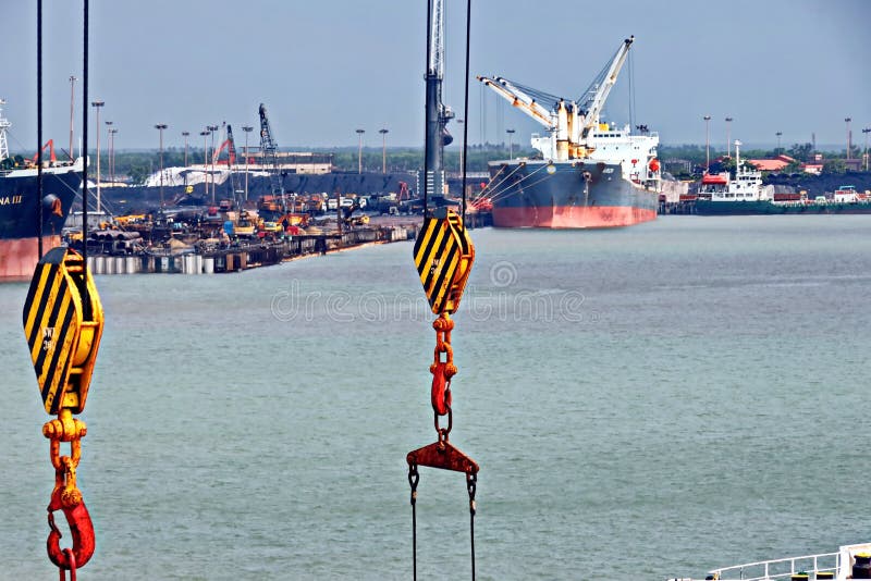 Paradeep, India, October,21, 2020. Cargo Terminal for Unloading Bulk ...