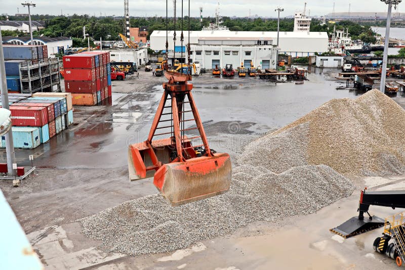 Paradeep, India, October,21, 2020. Cargo Terminal for Unloading Bulk ...