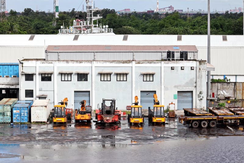 Paradeep, India, October,21, 2020. Cargo Terminal for Unloading Bulk ...