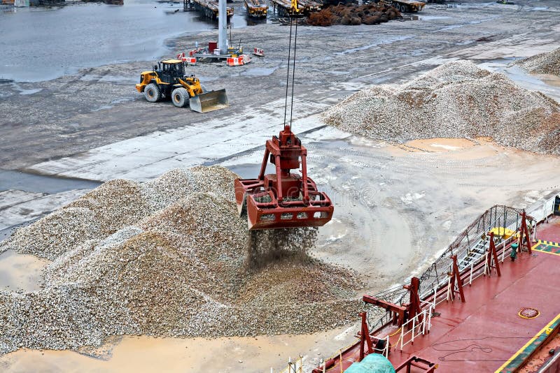 Paradeep, India, October,21, 2020. Cargo Terminal for Unloading Bulk ...