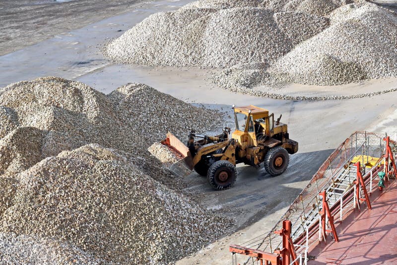 Paradeep, India, October,21, 2020. Cargo Terminal for Unloading Bulk ...