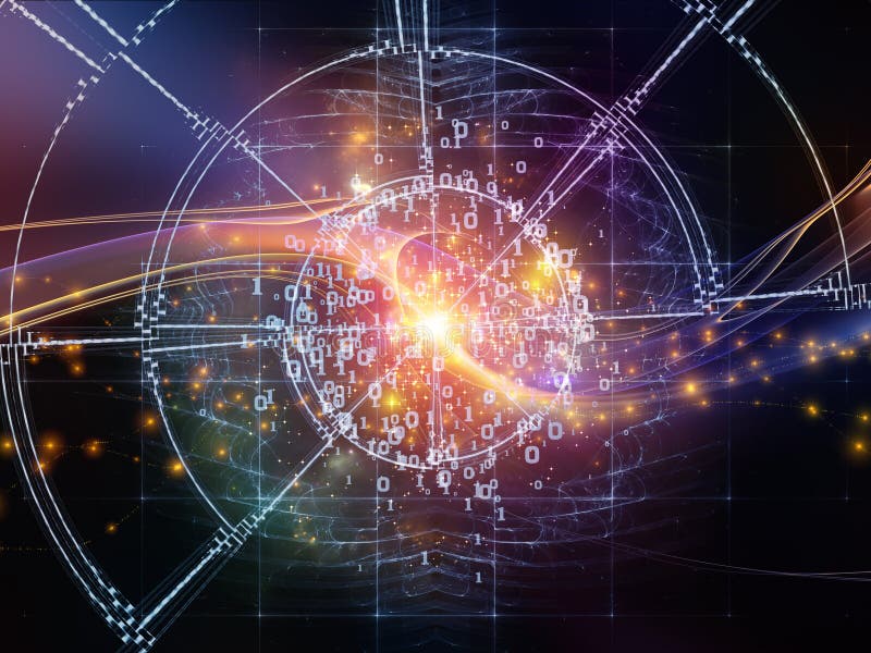 Paradigm of Digital World stock illustration. Illustration of ...