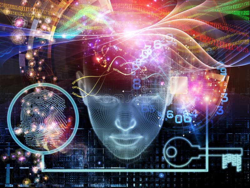 Paradigm of Encryption stock illustration. Illustration of dimensional ...