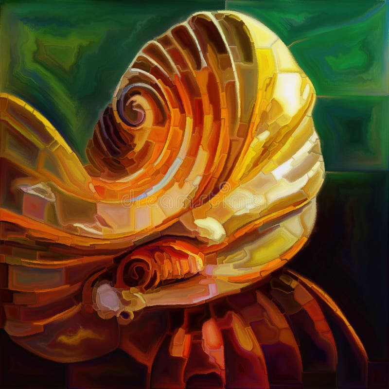 Paradigm of Nautilus stock illustration. Illustration of composition ...