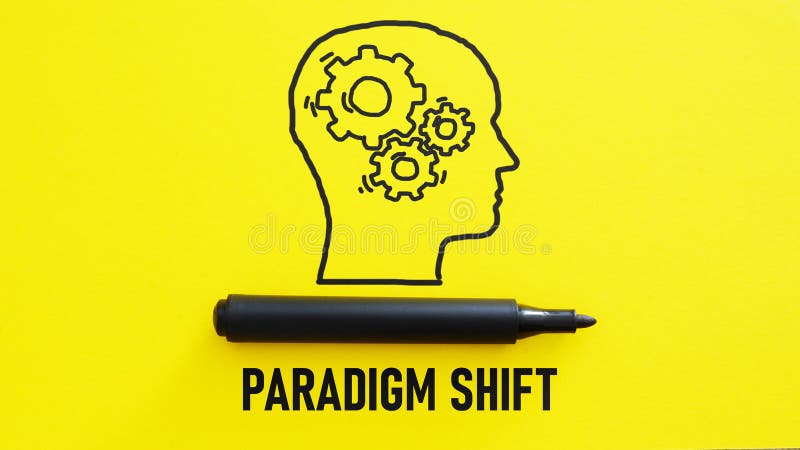 Paradigm Shift is Shown Using the Text Stock Illustration ...