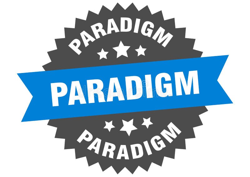 Paradigm Sign. Paradigm Circular Band Label. Paradigm Sticker Stock ...