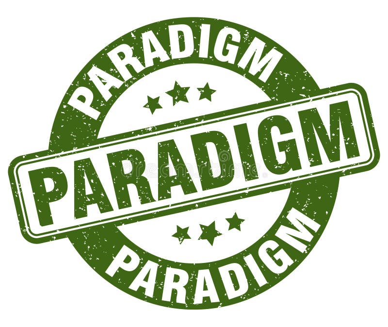 Paradigm Stamp. Paradigm Label. Round Grunge Sign Stock Vector ...