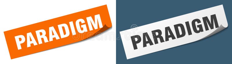 Paradigm Sticker. Paradigm Sign Set Stock Vector - Illustration of ...