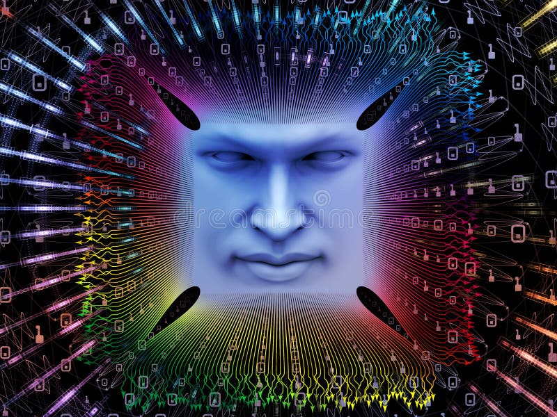 Paradigm of Super Human AI stock illustration. Illustration of ...