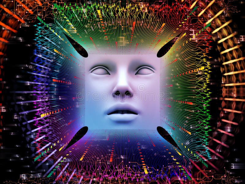Paradigm of Super Human AI stock illustration. Illustration of ...