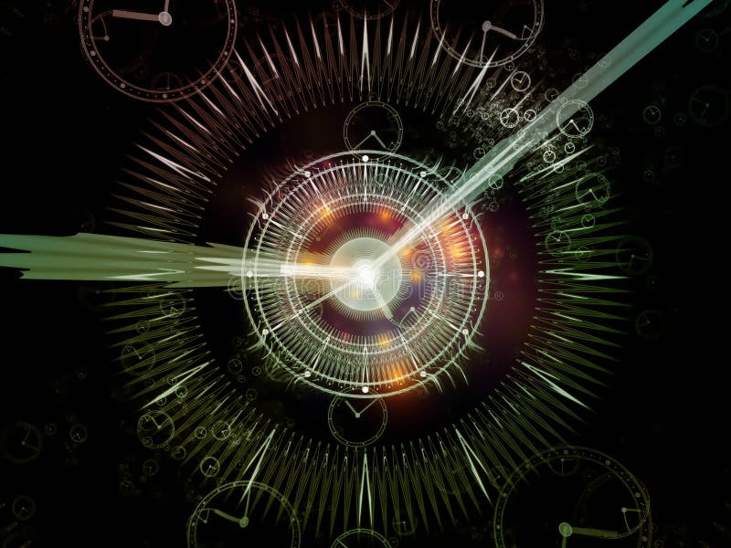 Paradigm of Temporal Realm stock illustration. Illustration of dial ...