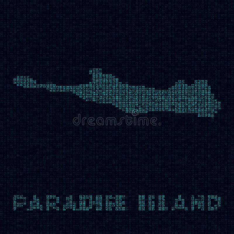 Paradise Island tech map. stock vector. Illustration of cyber - 178991943