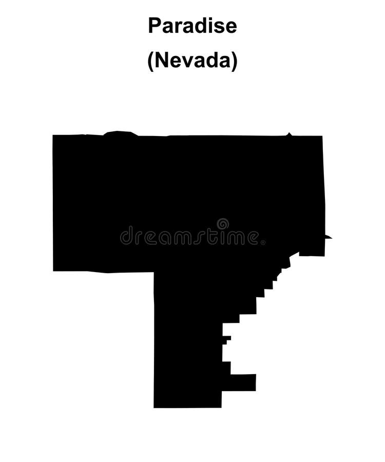 Paradise outline map stock vector. Illustration of tourism - 357488428