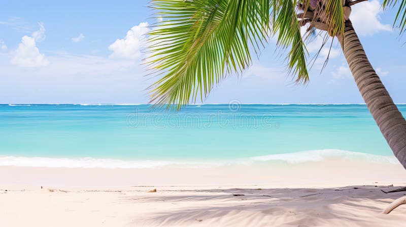 Paradise Palm Leaves Pink Stock Illustration Illustration Of Generated
