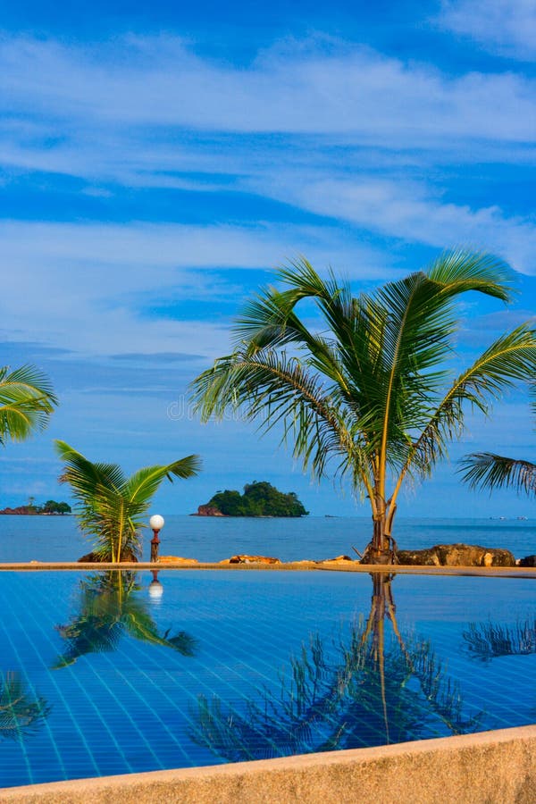 Paradise pool stock image. Image of perfect, cloud, outdoors - 8024839