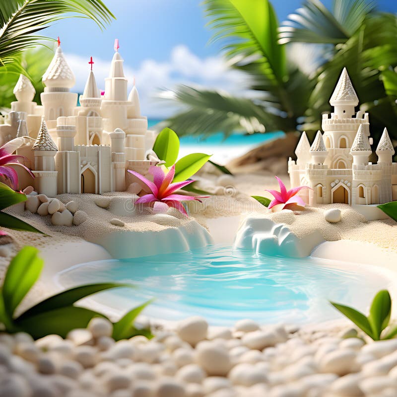 Paradise Summer Colorful Background Fun Abstract Art Sequence 19 of 30 ...