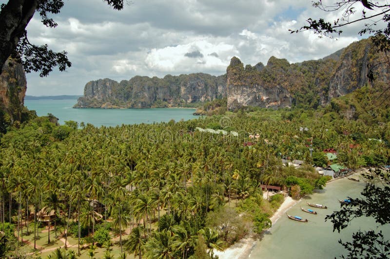 Paradise view stock image. Image of nature, railay, ocean - 10655003
