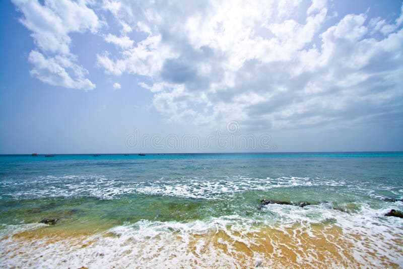 Paradisiac White Sand Beach Stock Photo - Image of cuba, bora: 15079410