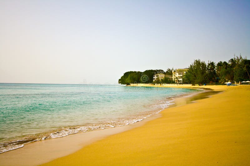Paradisiac White Sand Beach Stock Photo - Image of palm, beach: 15079414