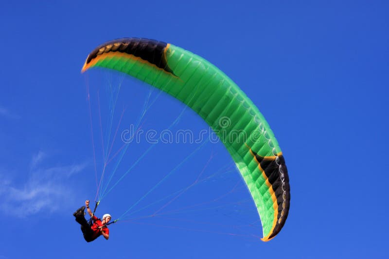 Paraglider stock image. Image of paraglide, blue, kite - 39270237
