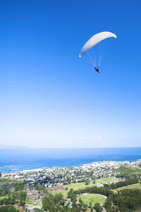 Paraglider Ridge Soaring Next Stock Photo - Image of paraglider, flying ...