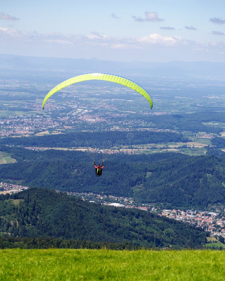 Hang Glider Take Off Mountain Vertical Stock Photos - Free & Royalty ...