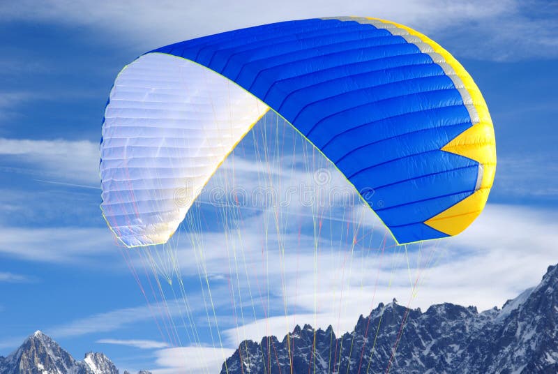 Paraglider wing detail stock photo. Image of glide, leisure - 18751454