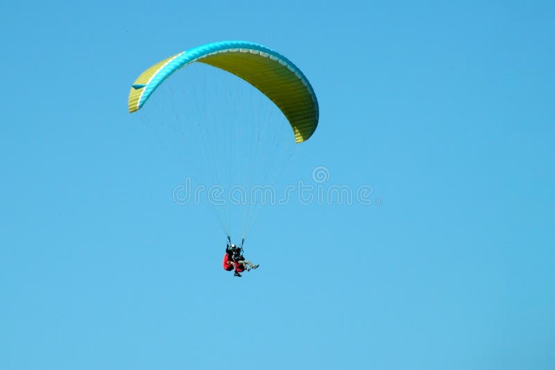 Paragliders bottom view stock photo. Image of sport - 168238786