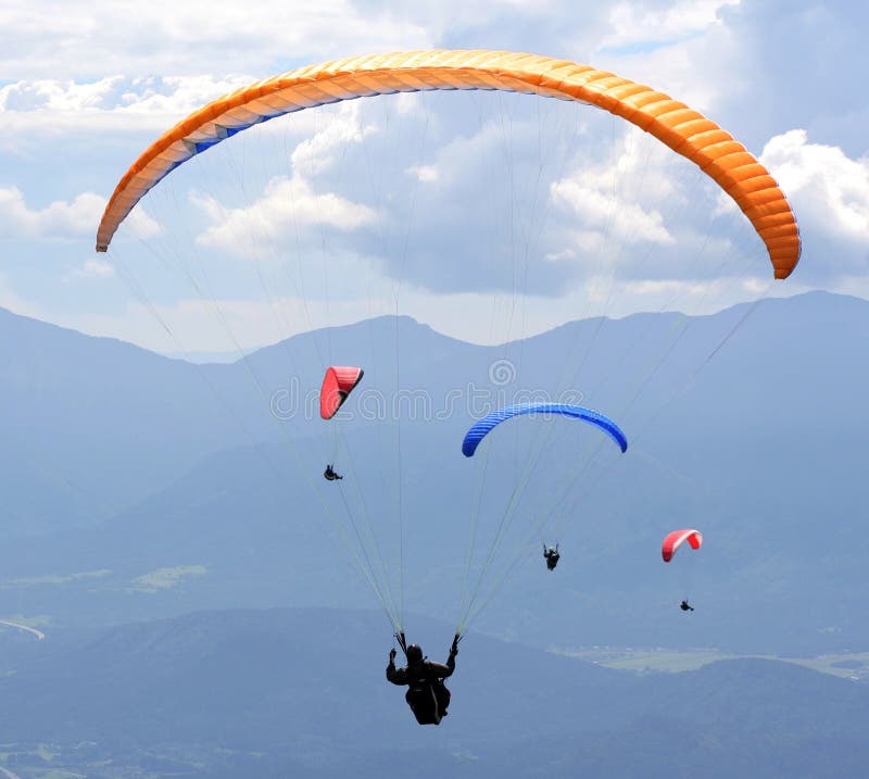 Paragliding stock photo. Image of paraglider, paragliding - 1446552