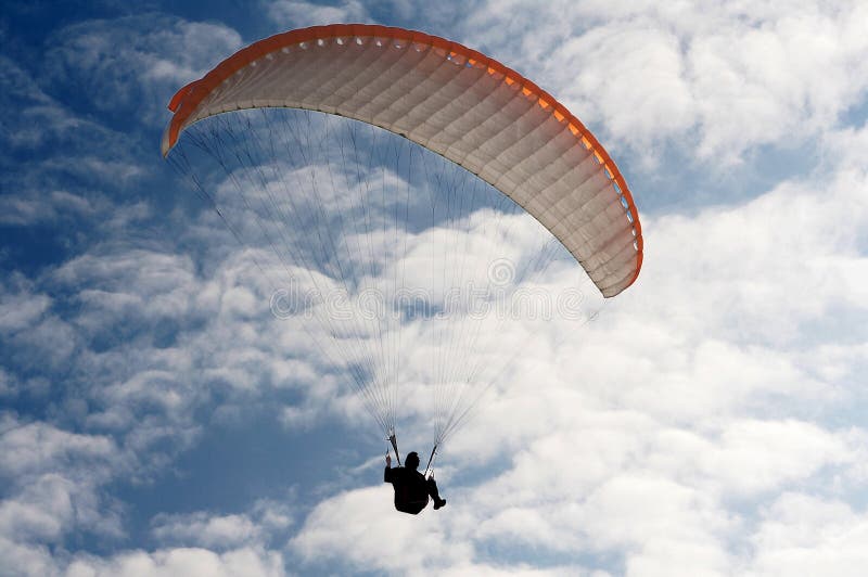 Purple parachute stock photo. Image of colorful, hang - 8876204