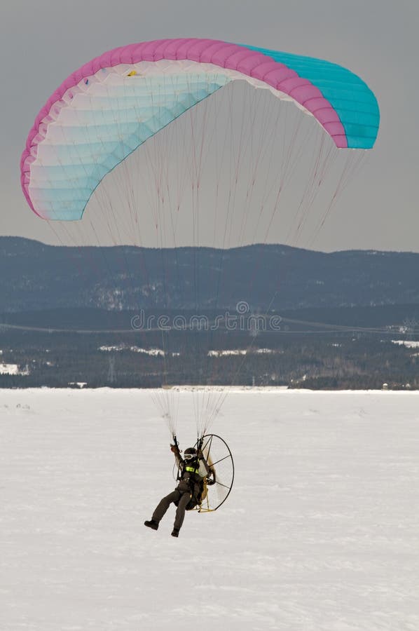 Parachute with engine stock photo. Image of orange, equipment - 5994704