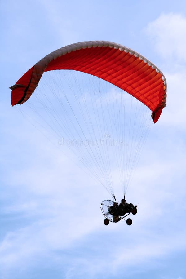 Powered Paraglider stock photo. Image of homebuilt, leisure - 6887486