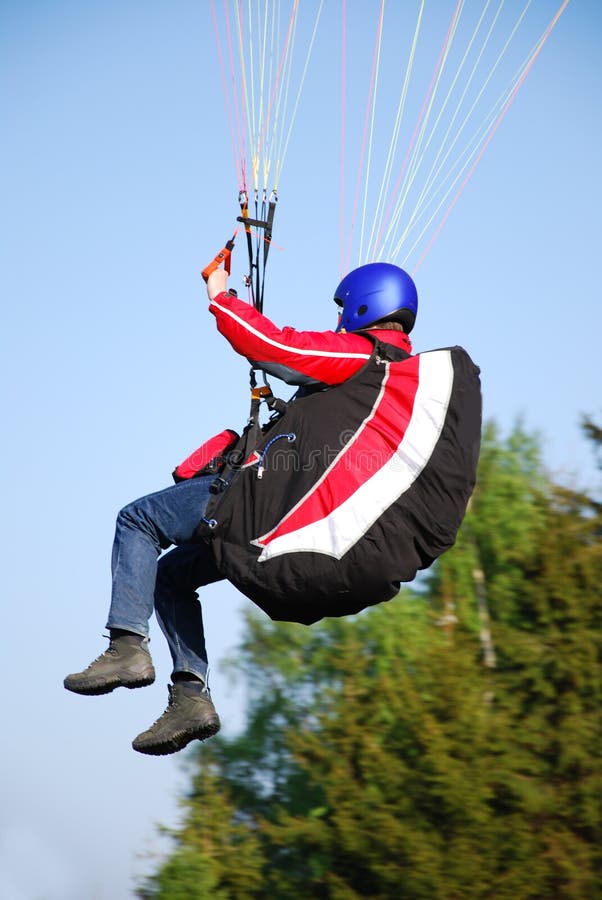 Paragliding stock image. Image of jump, cliff, danger - 9332535