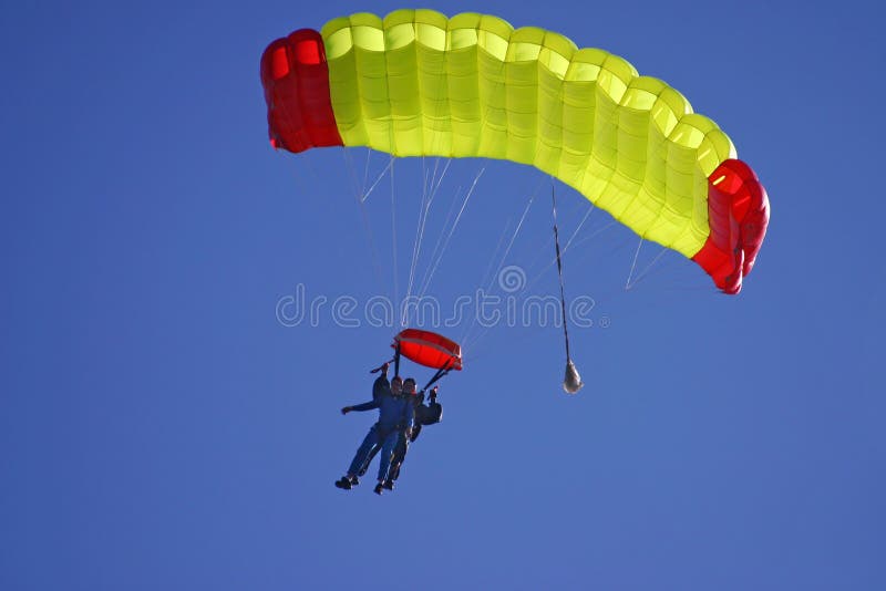 Tandem paragliding stock photo. Image of equipment, pursuit - 13294652