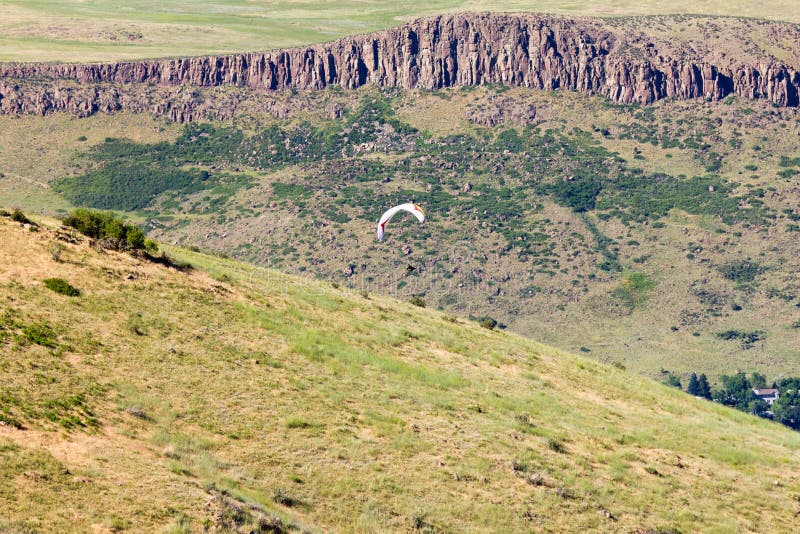 Paragliding Over the Colorado Mountains Stock Image - Image of ...
